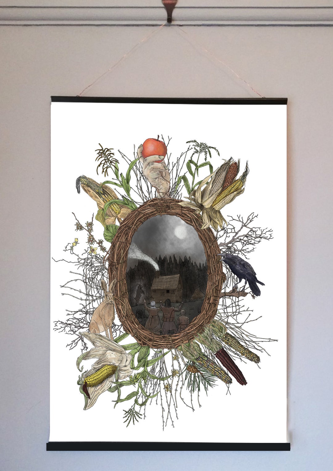 The Witch Botanical Art Print - Etsy