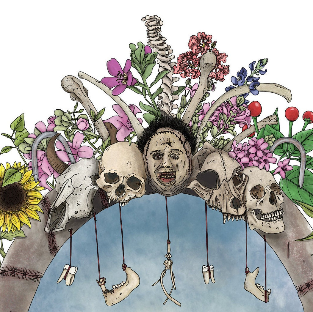 Texas Chainsaw Massacre Botanical Art Print | Etsy