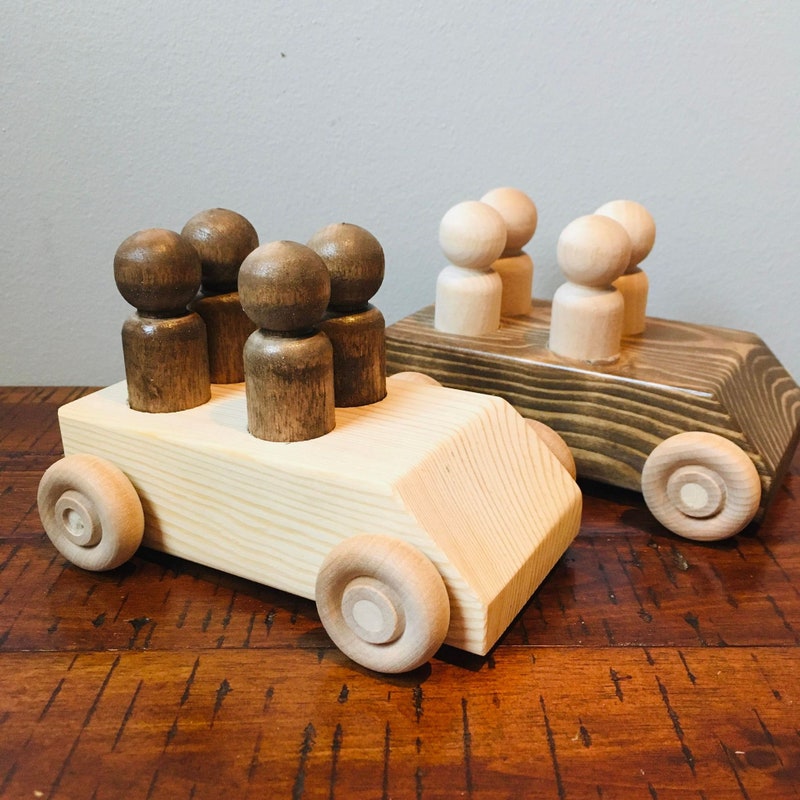 Peg People Car - Etsy