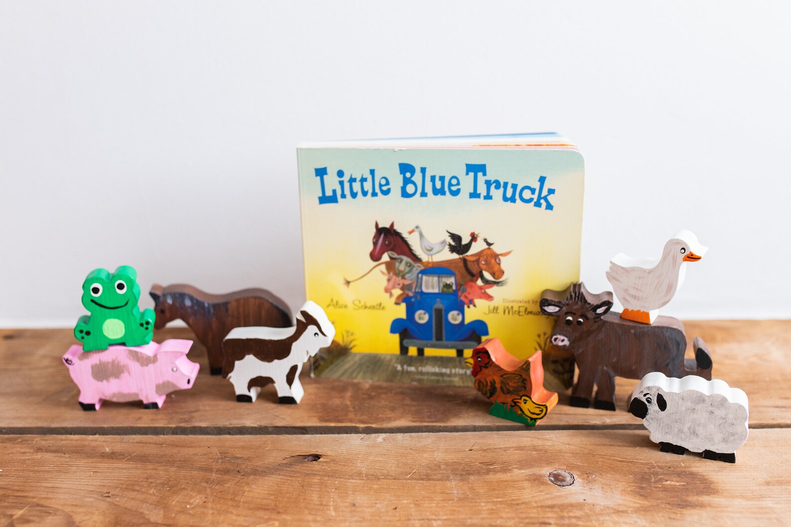 Little Blue Truck Animals Wooden Animals Animal Set - Etsy Canada