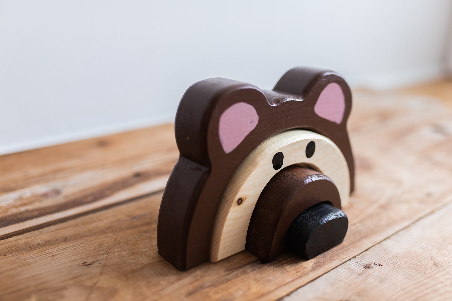 Wooden Bear Puzzle Bear Stacking Puzzle Toy Stacker - Etsy