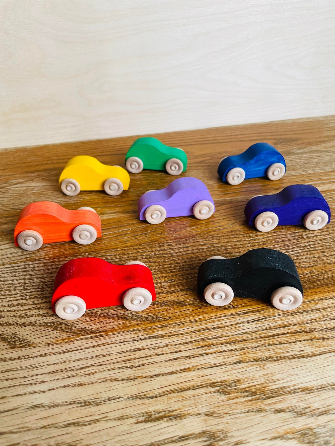 Wooden Toy Cars | Birthday Party Favours | Set of 10 Handmade Cars - Etsy
