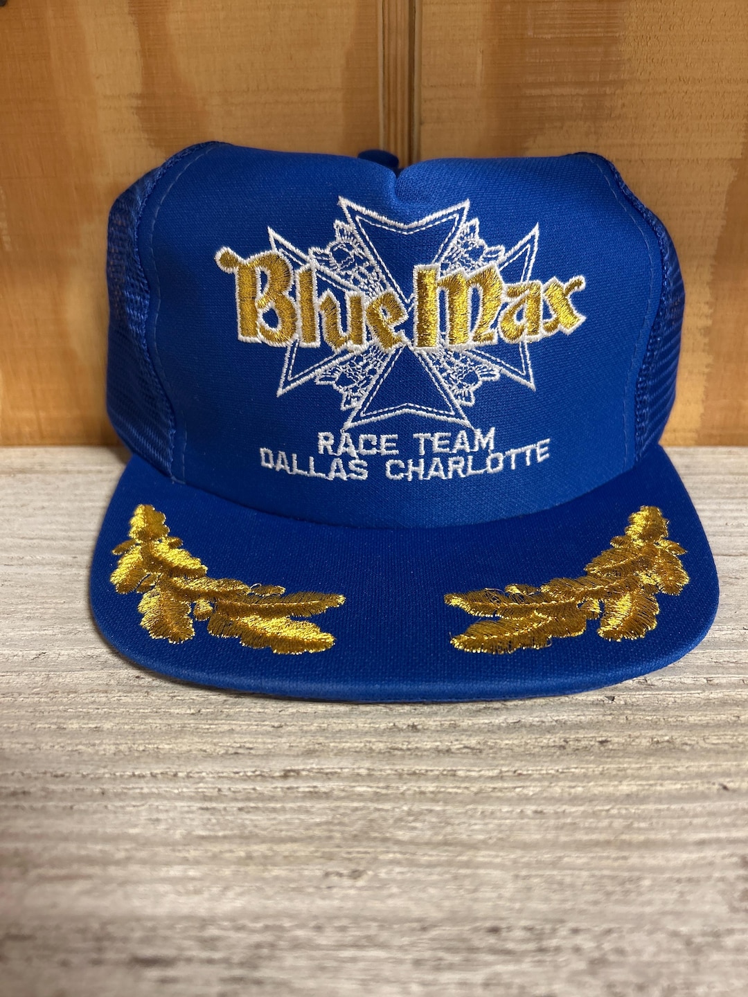 NOS Vintage Nascar/nhra Blue Max Racing Team Hat-tim Richmond/rusty ...