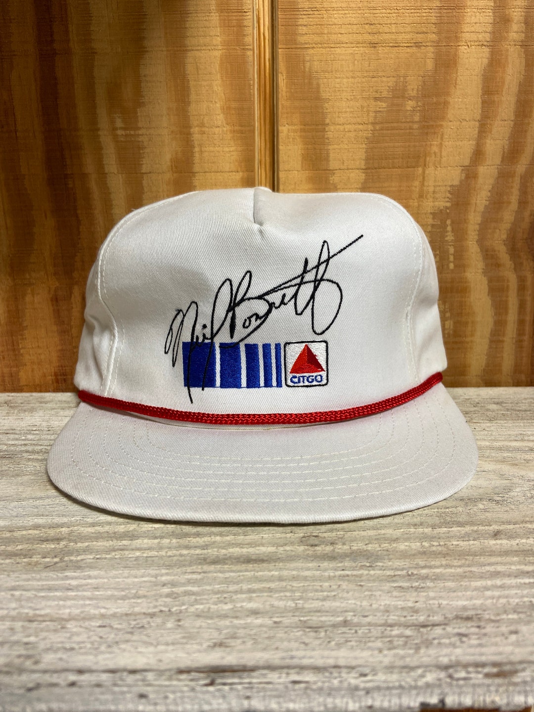 NOS Vintage Nascar Neil Bonnett/citgo 21 Signature Rope Hat snapback - Etsy