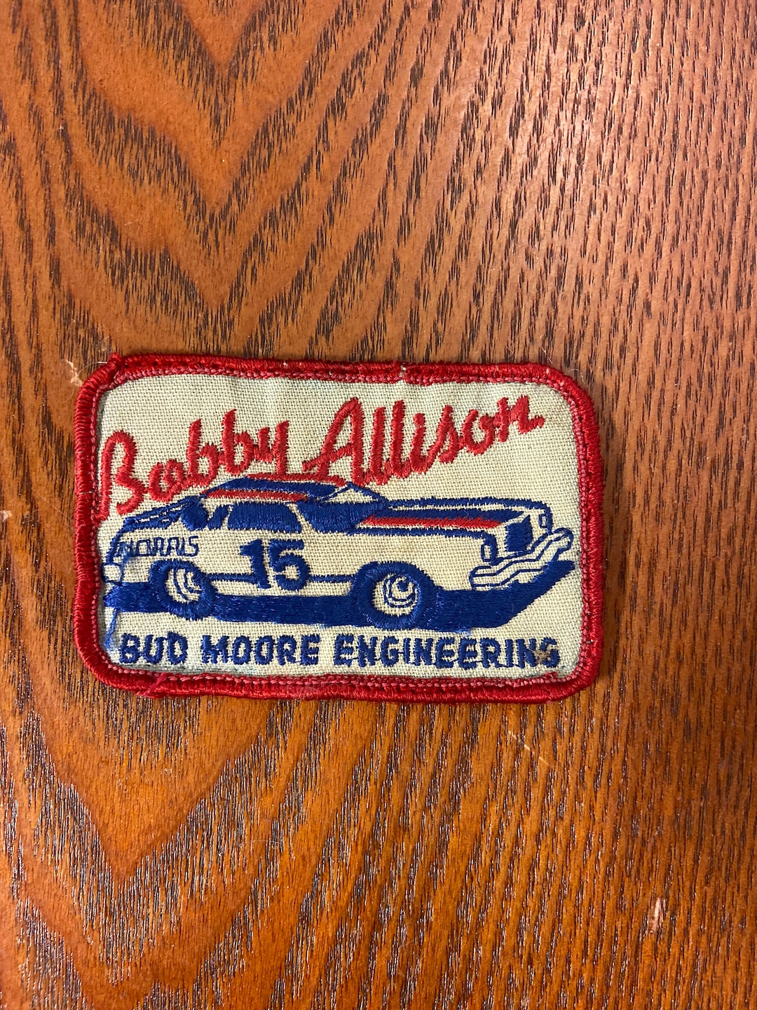 Vintage Nascar Bobby Allison/bud Moore Engineering #15 Patch (3.75x2.25 ...