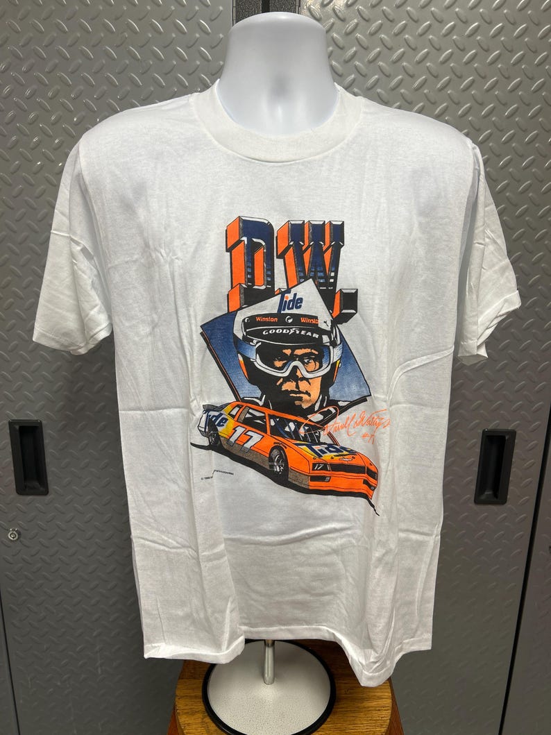 NOS Vintage Nascar 1986 Darrell Waltrip “DW” Tide #17 Shirt (large) - Etsy