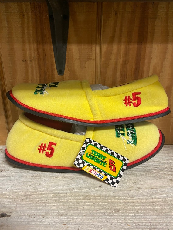 NOS Vintage Nascar Terry Labonte #5 House Slippers (S… - Gem