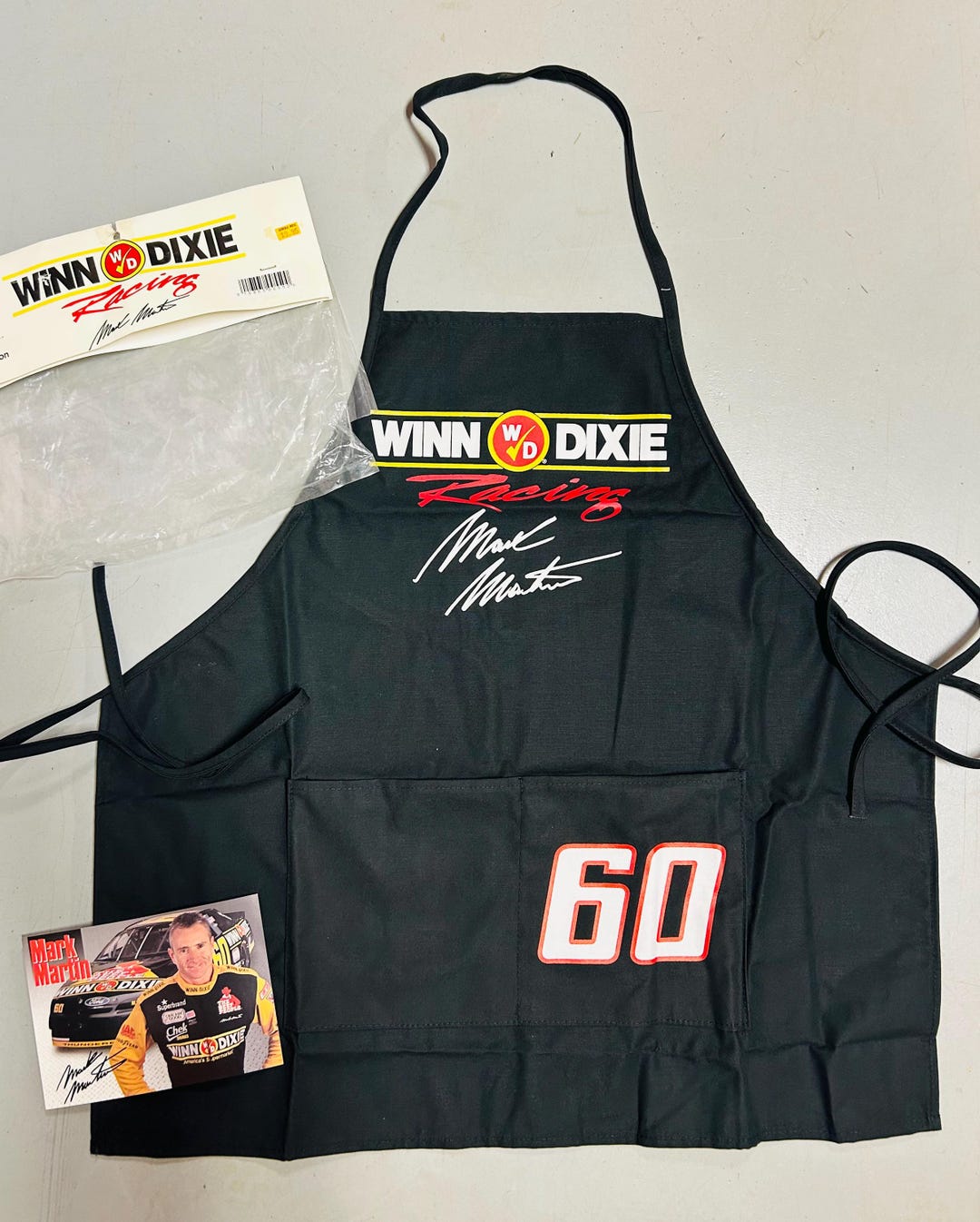 Vintage Mark Martin Nascar Apron: Winn Dixie Busch Series #60 - Etsy