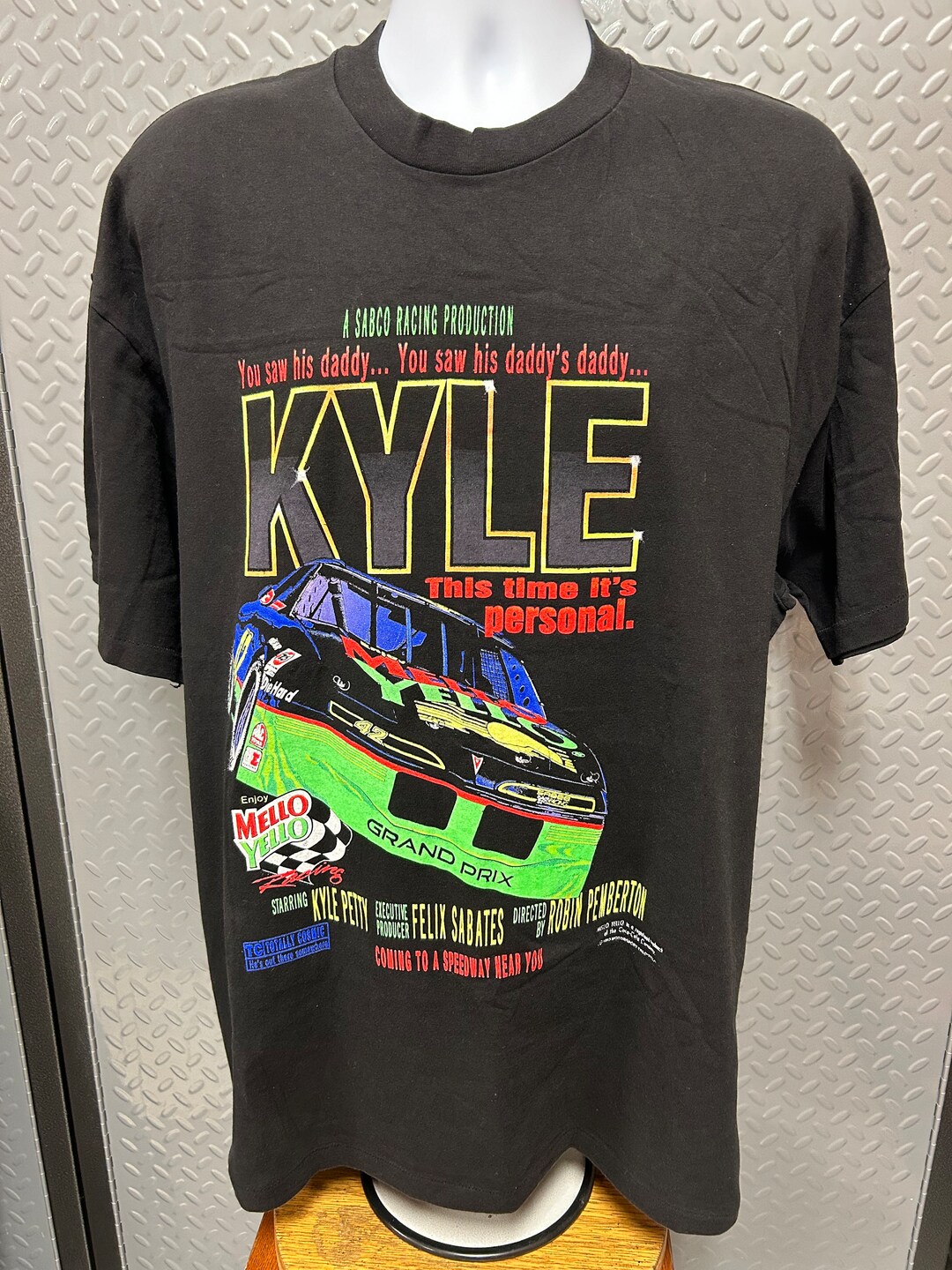 NOS Vintage Nascar Kyle Petty/mello Yello #42 Movie Poster Shirt (XXL ...