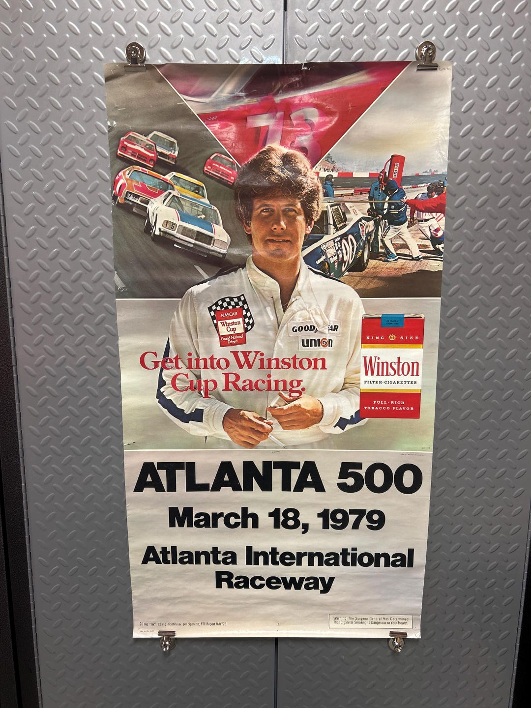RARE Vintage 1979 Nascar Winston Cup “atlanta 500” Event Poster (36x20 ...
