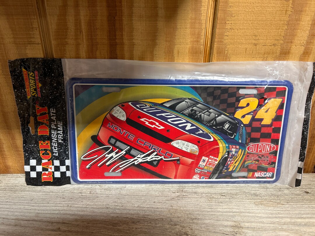 NOS Vintage Nascar 1998 Jeff Gordon/dupont #24 License Plate - Etsy