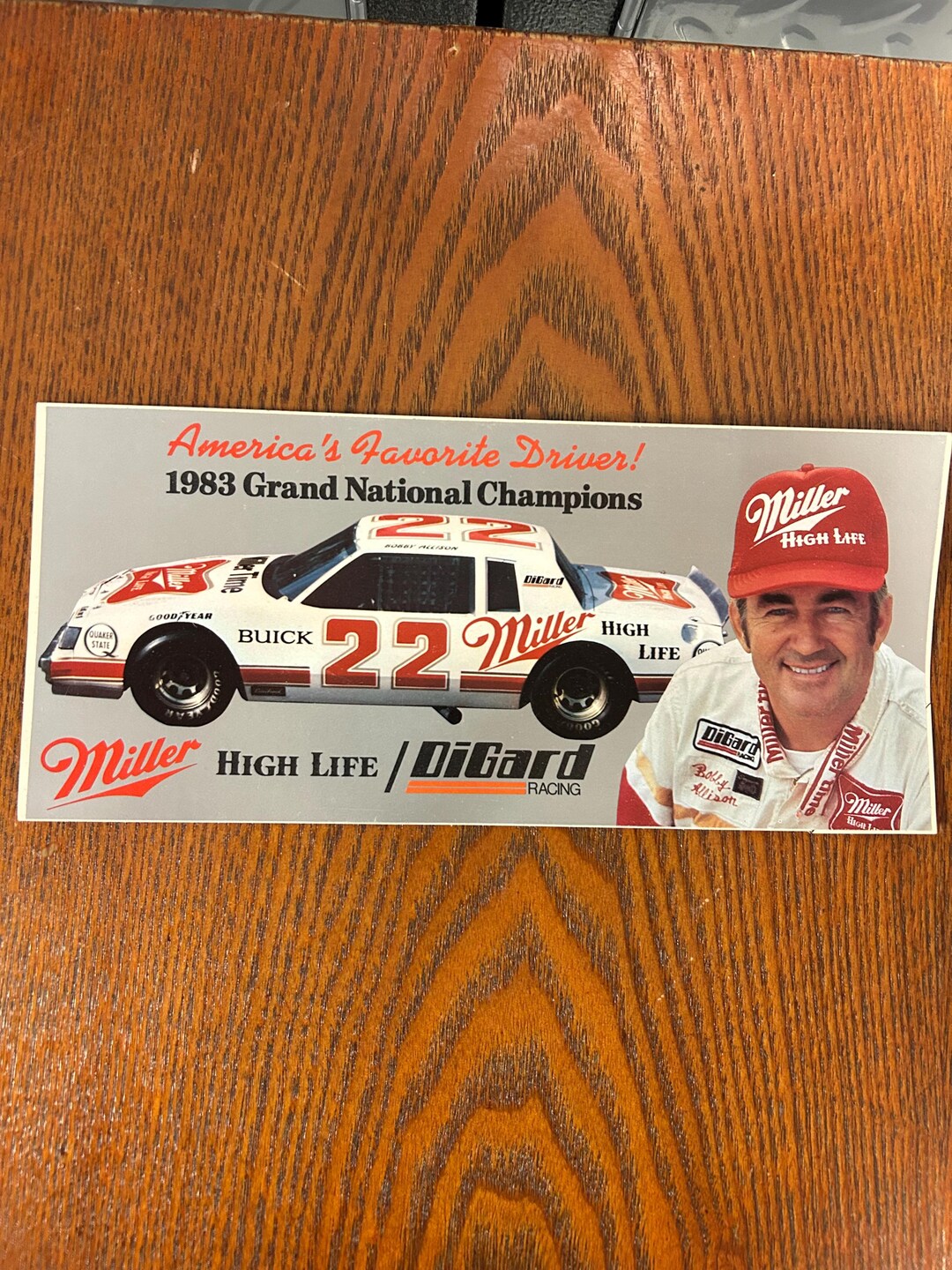 Vintage Nascar Bobby Allison/miller High Life #22 Digard Racing 1983 ...