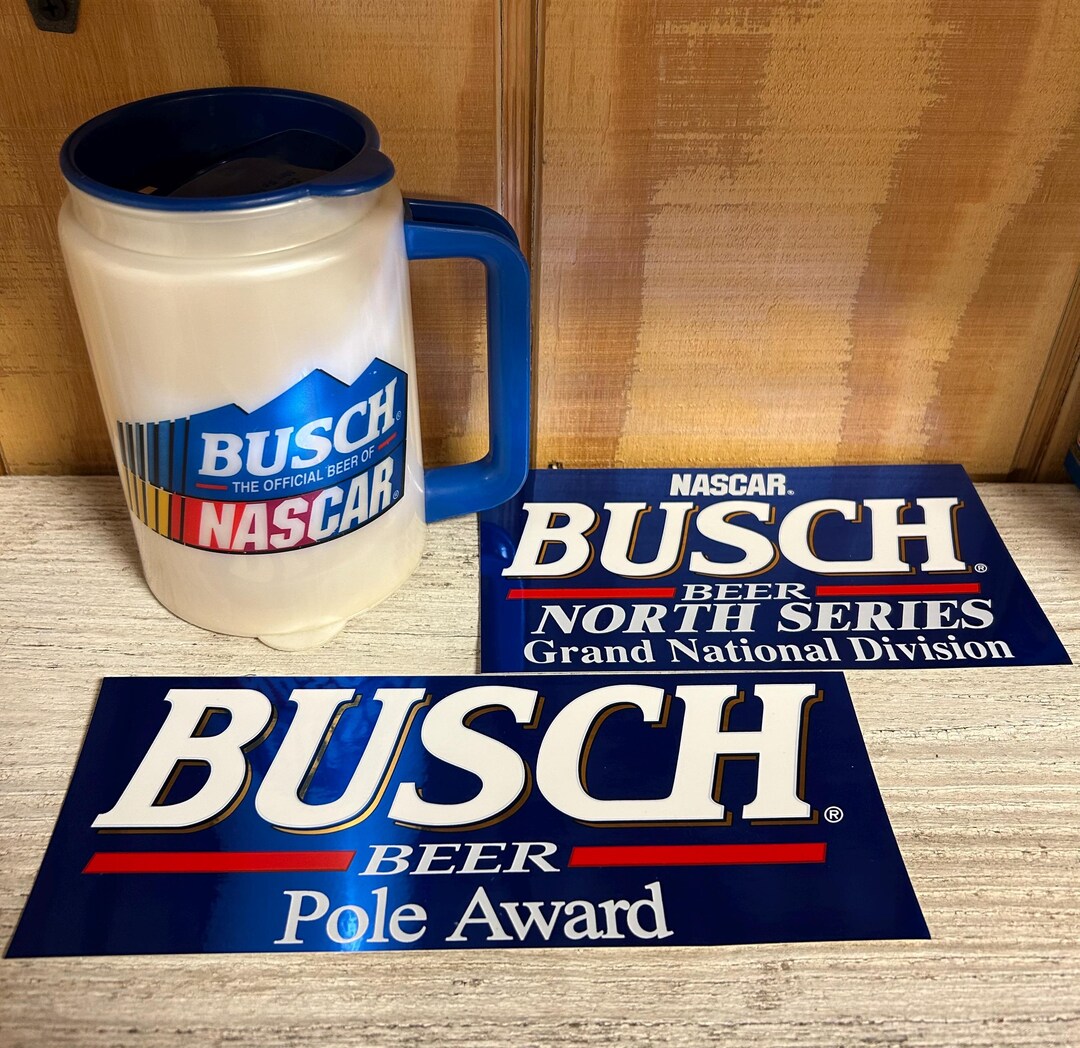 Vintage Nascar BUSCH Beer Insulated Mug and Pole Award/north Series ...