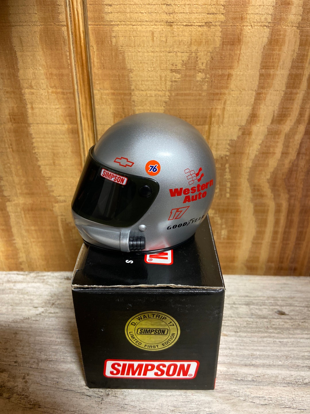 Vintage NASCAR Simpson Mini Helmet Darrell Waltrip/western Auto #17 - Etsy