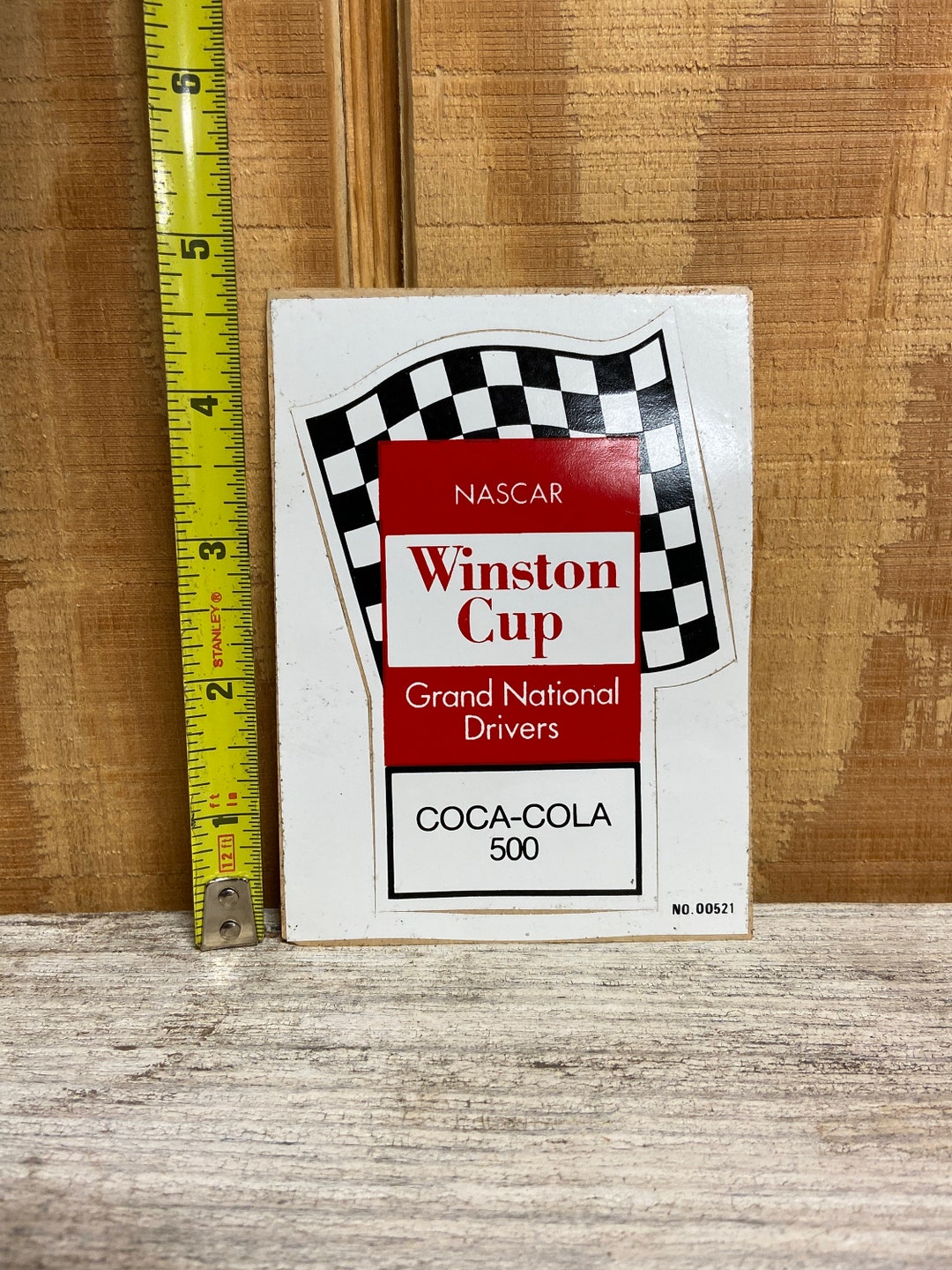 Vintage NASCAR Winston Cup Coca Cola 500/pocono Sticker - Etsy