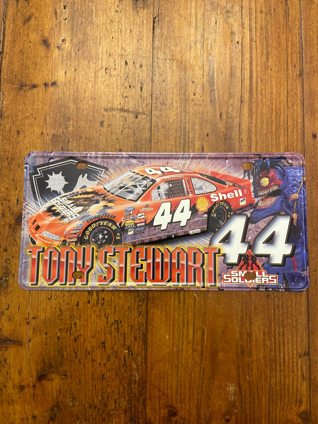 Vintage Nascar Tony Stewart/small Soldiers #44 License Plate (metal) - Etsy