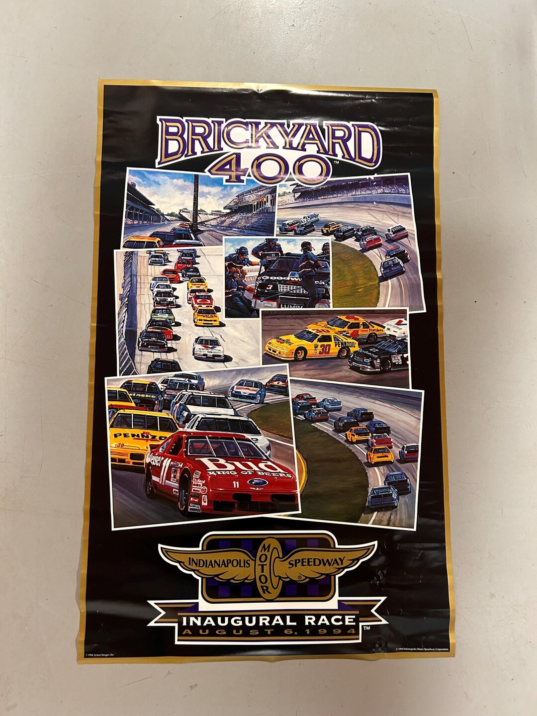Vintage NASCAR 1994 Brickyard 400 Event Poster (38”x22”) - Etsy