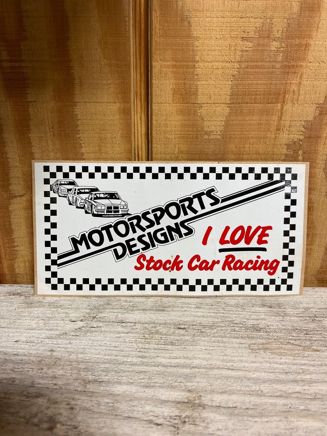 Vintage Nascar “motorsports Designs” Decal - Etsy
