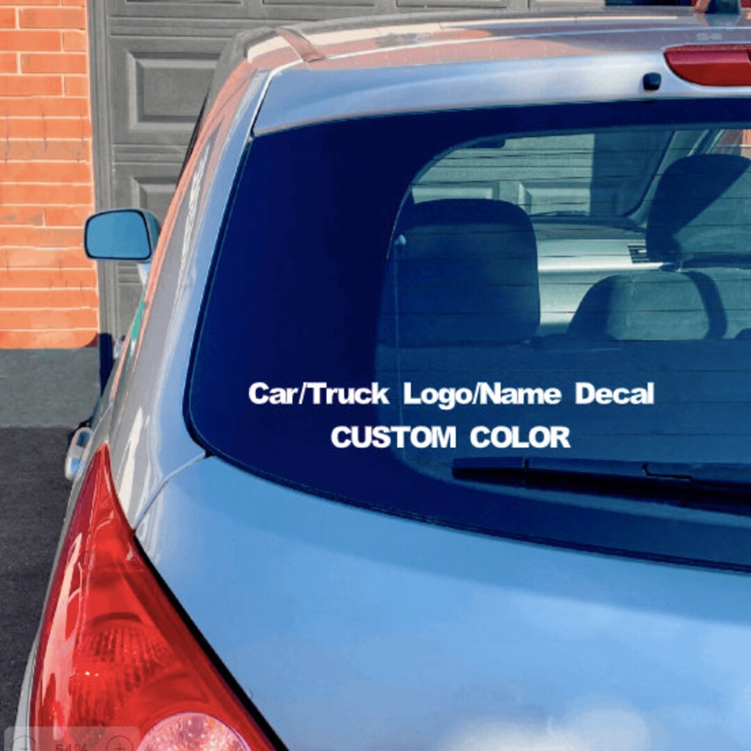 Custom Car/truck Logo Decals, Premium Vinyl, Many Colors - Etsy