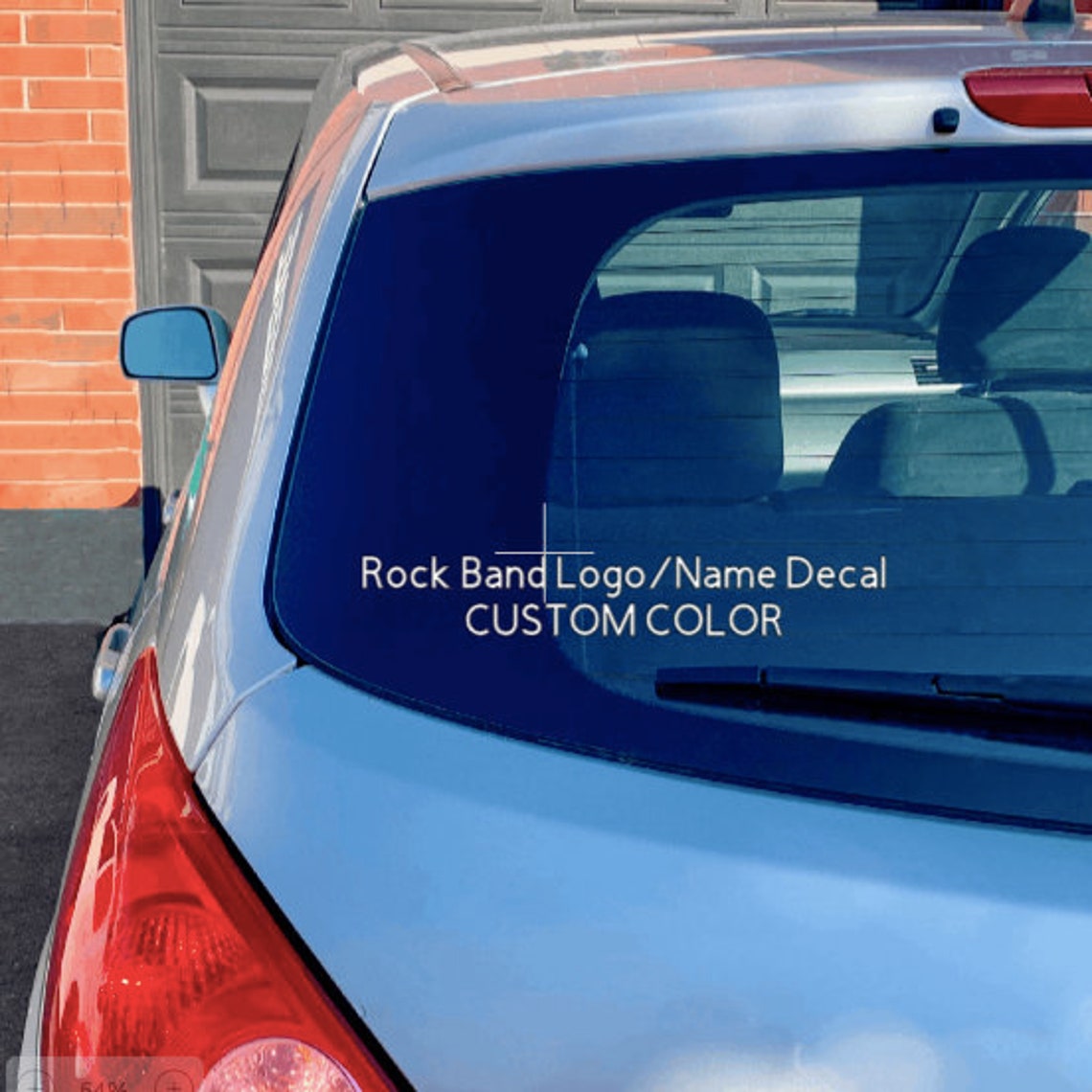 Custom Rock Band Logo Decal, Premium Vinyl, Car Laptop Decal - Etsy