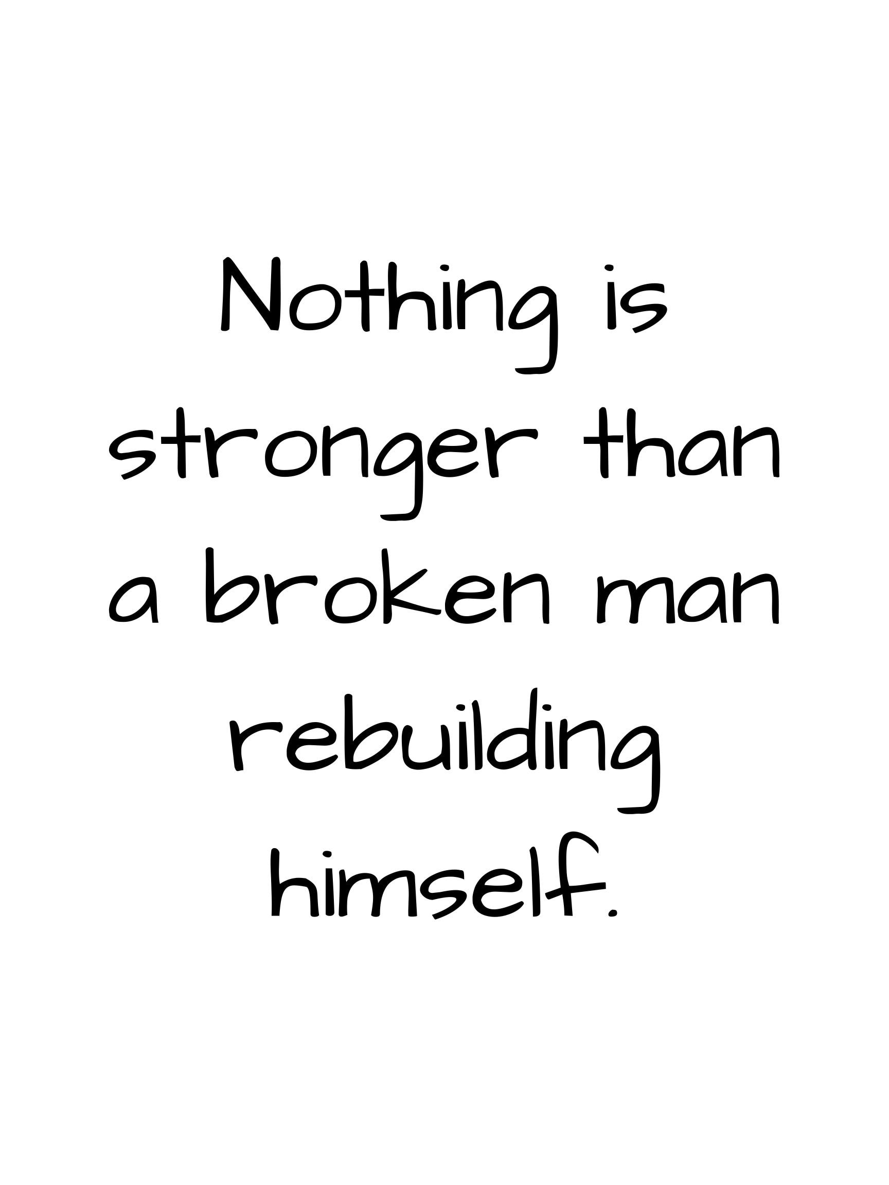 Can A Broken Man Be Fixed