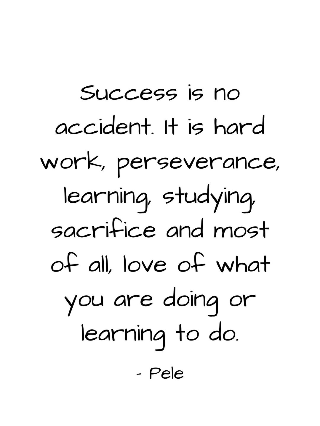 Success is No Accident, Printable Wall Art, Inspirational Quote, Quote ...