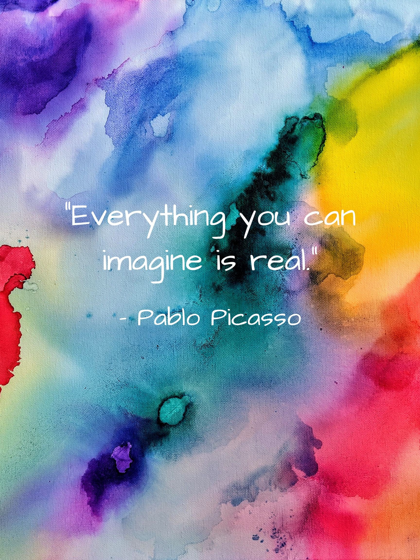Everything You Can Imagine is Real, Printable Wall Art, Inspirational ...