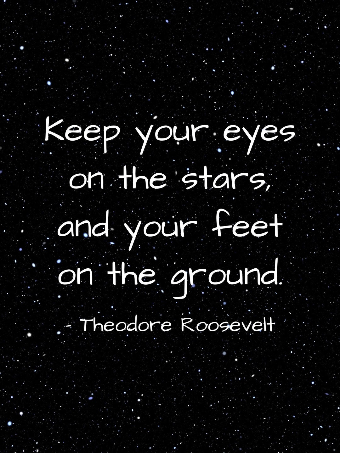 Keep Your Eyes on the Stars, Printable Wall Art, Inspirational Quote ...