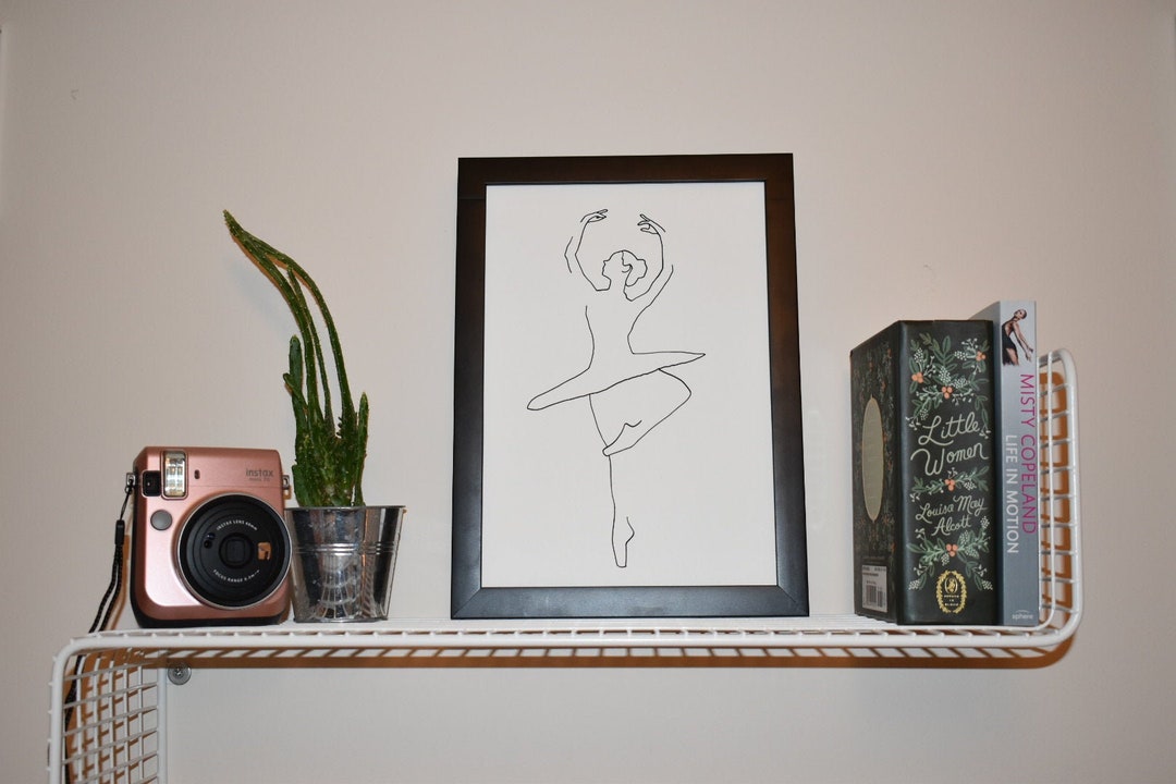 Ballerina Hand Drawn Line Drawing Retiré Pose Ballerina Dancer, Fifth ...