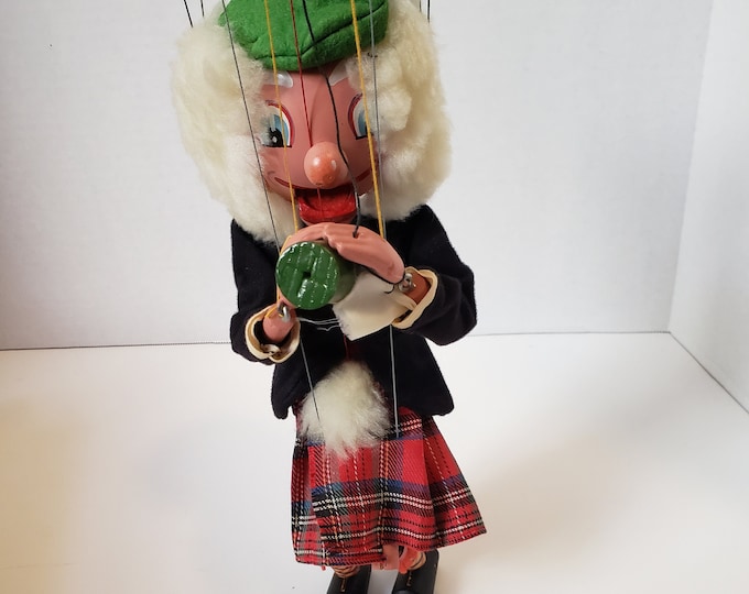 Vintage Pelham Puppets Marionette: Drinking Laughing Scot Scotsman Kilt ...
