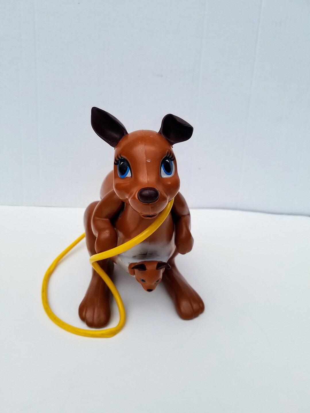 Vintage Fisher Price KATIE KANGAROO 1975 Jumping Toy With Baby Joey ...