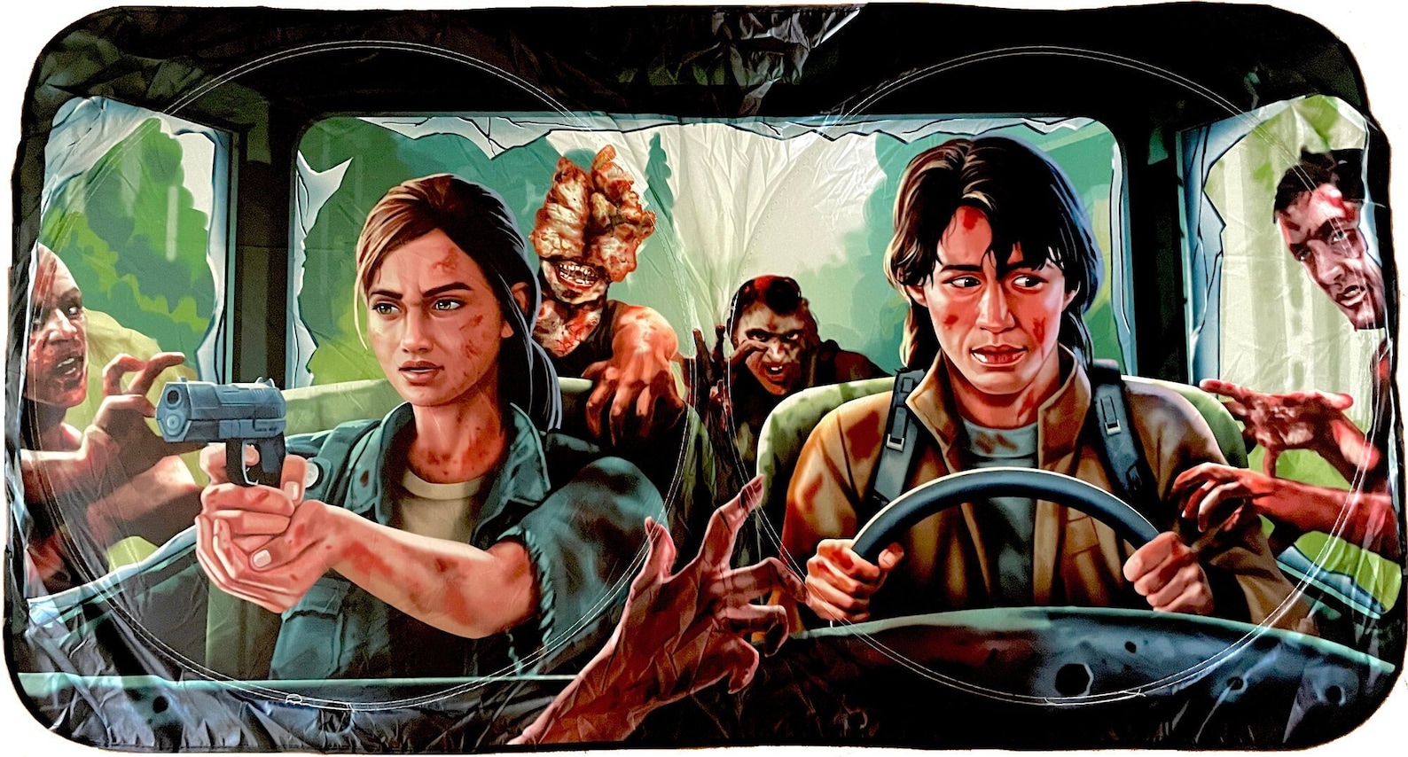 The Last of Us 2 Fan Art Ellie & Jesse Car Chase Car - Etsy