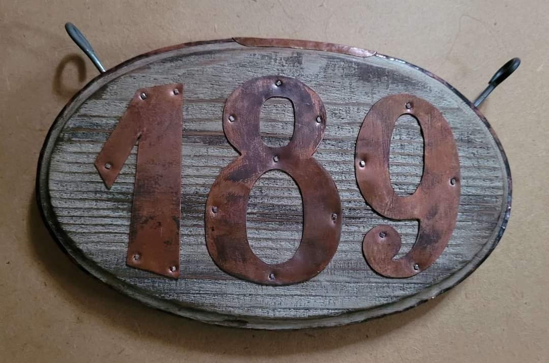 Rustic Numbers Mailbox Numbers House Numbers Handmade Gift - Etsy