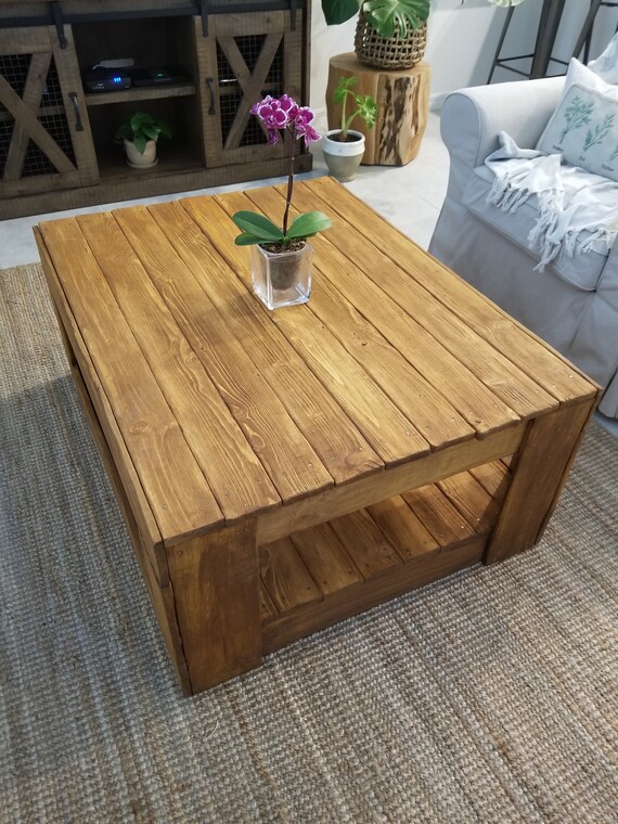 Rustic Coffee Table - Etsy
