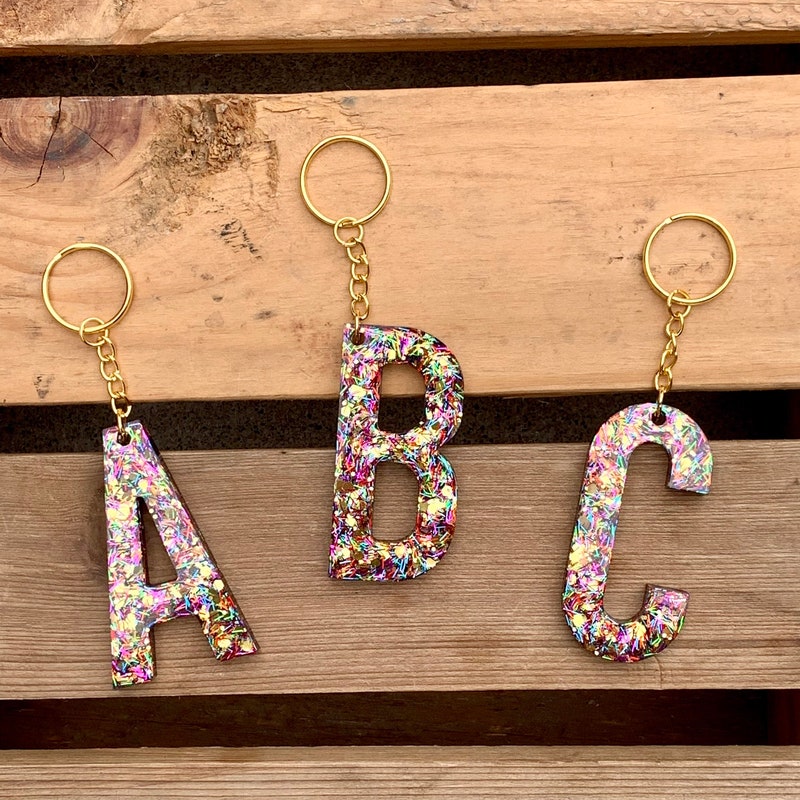 Alphabet Keychain - Etsy