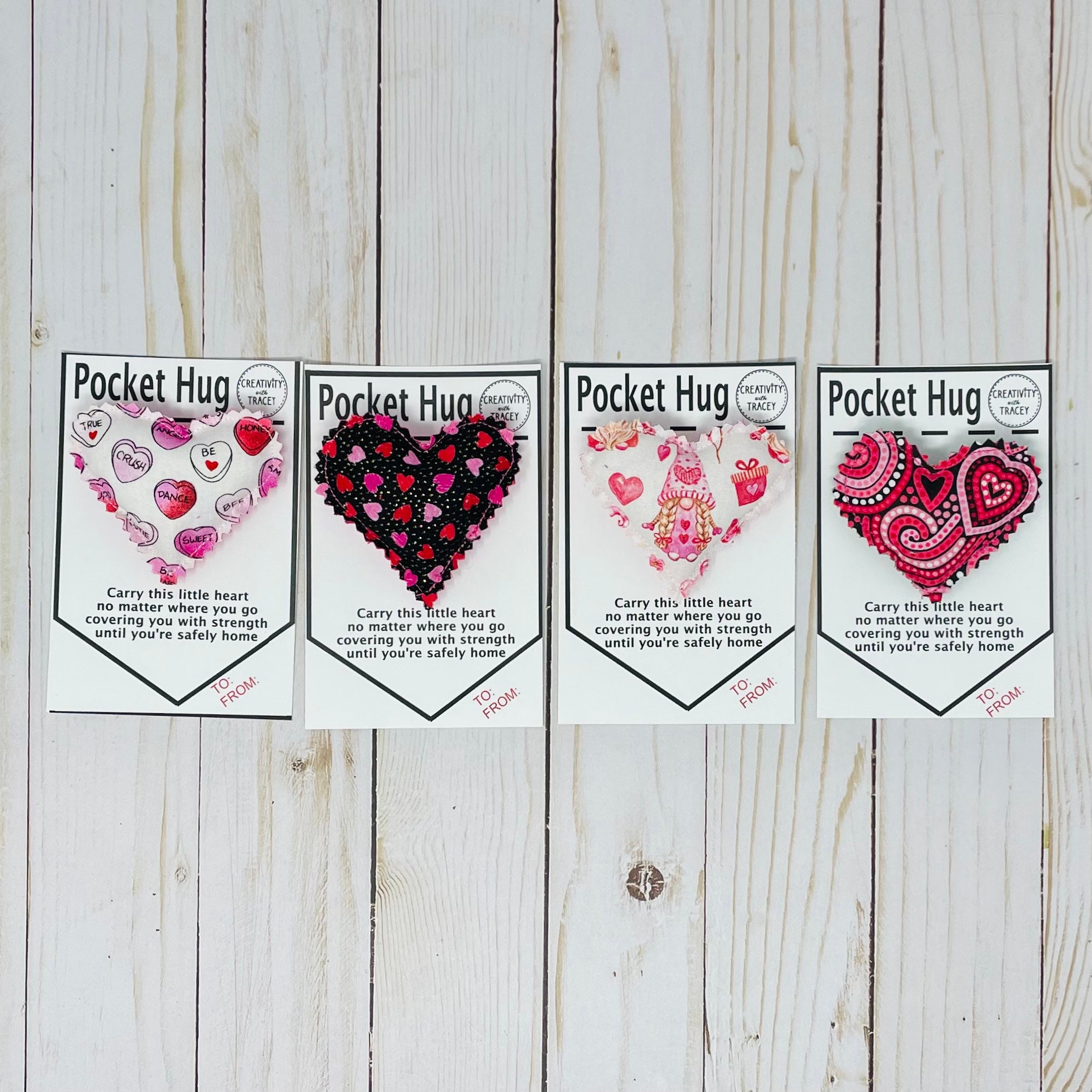 Individual Pocket Hug Valentines Valentines Day Pocket Hugs Heart ...