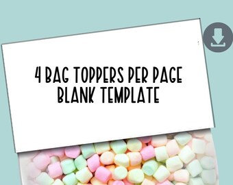 Blank Bag Toppers - Etsy