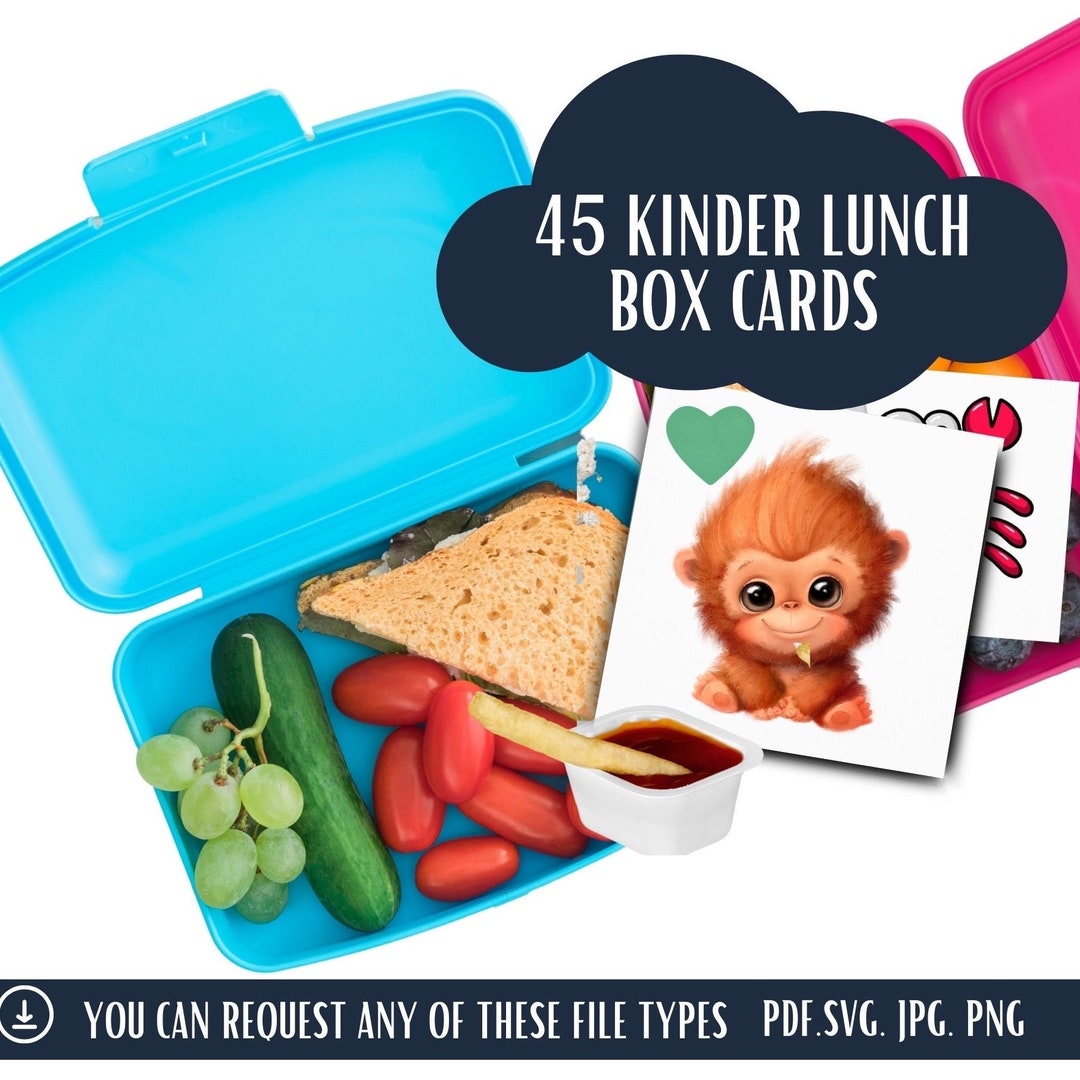 Printable Lunch Box Notes/ for Kids That Doesnt Read Yet/ Kindergarten ...