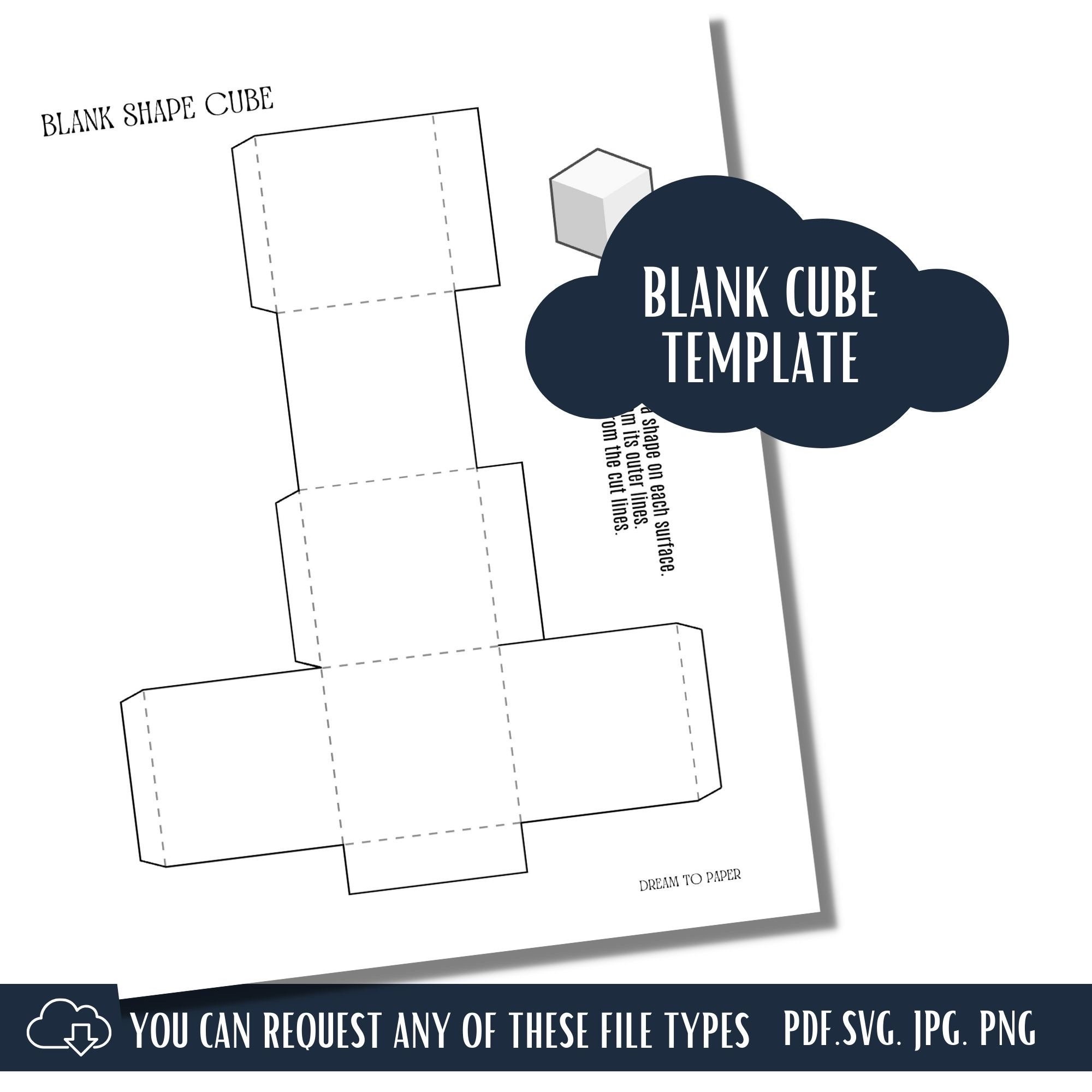 Paper Cube Template Minecraft