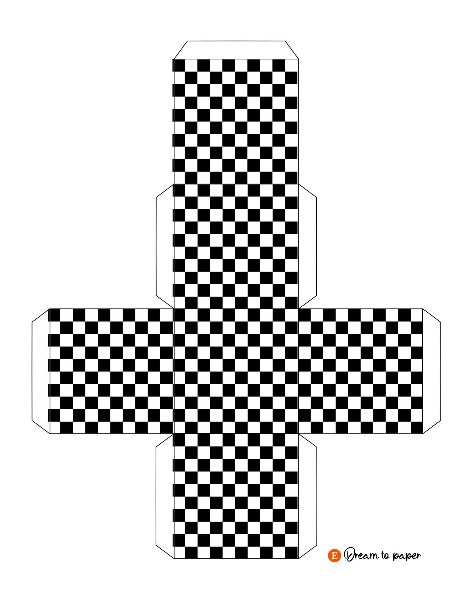 Printable 3d Cube With Patterns. Party Decor. Brick. Block. - Etsy