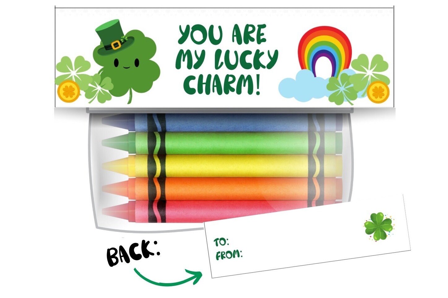 Printable St.patrick Bag Toppers, Cookie Bag, Rainbow, Candy Label ...