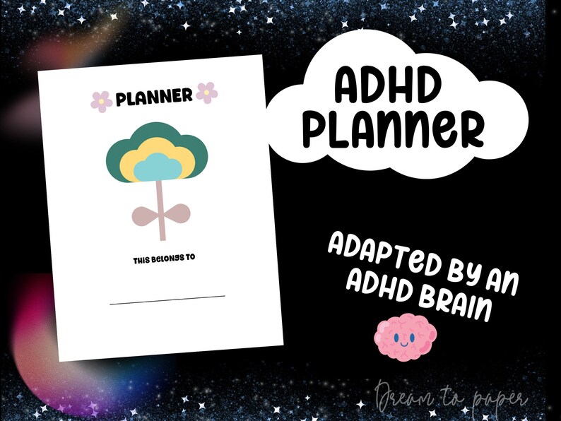 Printable ADHD Planner. Mood Track. Medication Log. Brain - Etsy