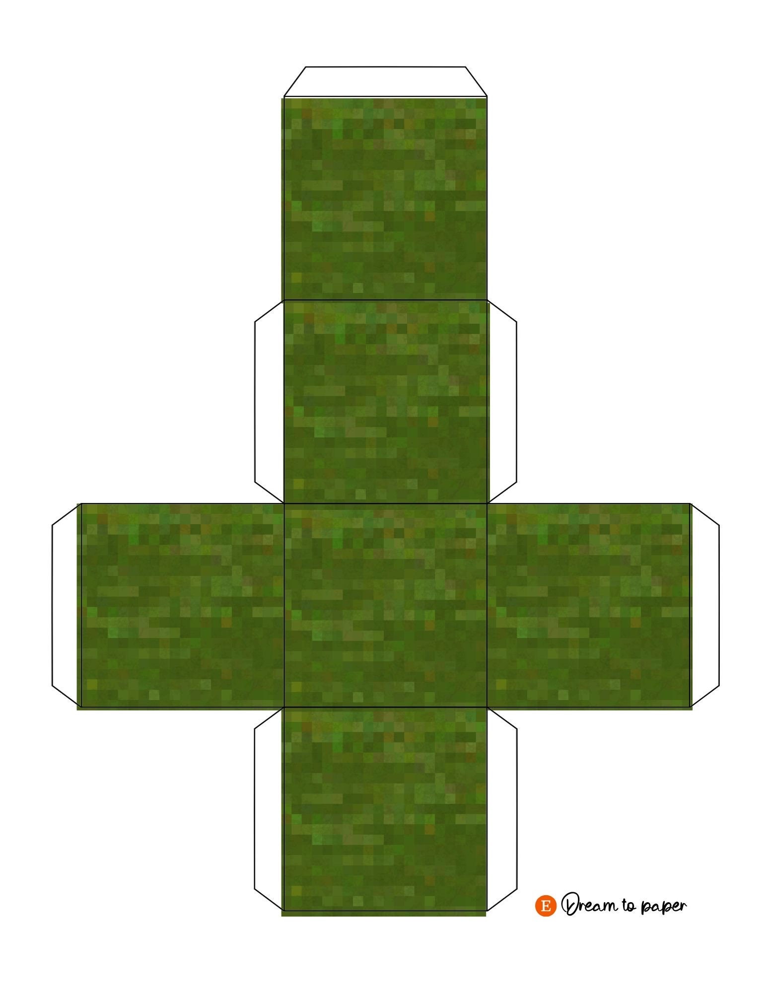 Printable 3d Cube With Patterns. Party Decor. Brick. Block. - Etsy