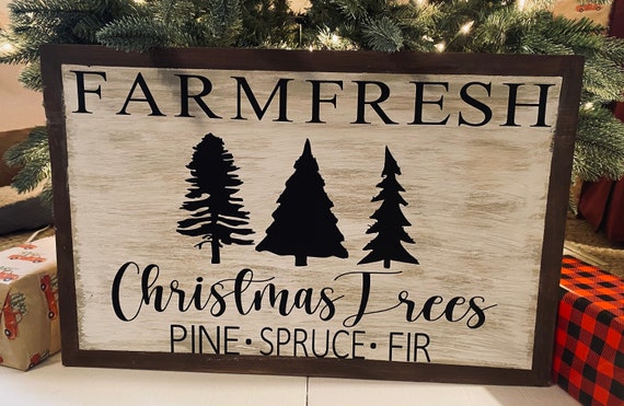 Farm Fresh Tree Sign | Etsy