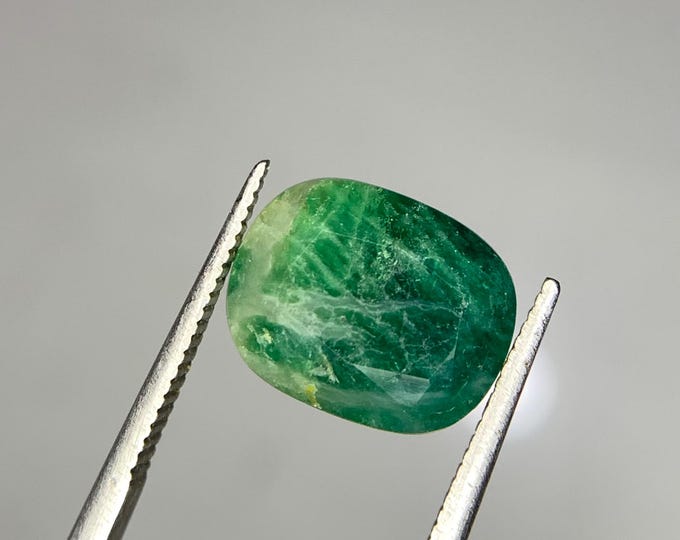 World Rare Green Hauyne Sodalite Cut Gemstone, 3.40 Ct, Floursent ...