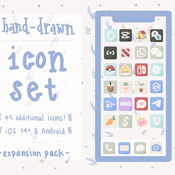 Hand Drawn Icon Set - Etsy
