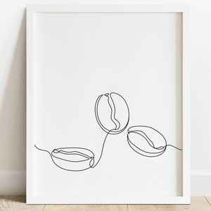 Latte Macchiato Line Drawing, Coffee Wall Art, Latte Printable, Coffee ...