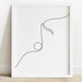Line Art Music Note, Music Note Line Drawing, Printable Wall Art, Music ...