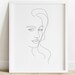 Girl Power Line Art, Strong Female Line Drawing, Gorgeous Woman Poster ...
