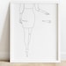 Woman Mic Drop Line Drawing, Women Power Poster, Feminist Wall Art ...
